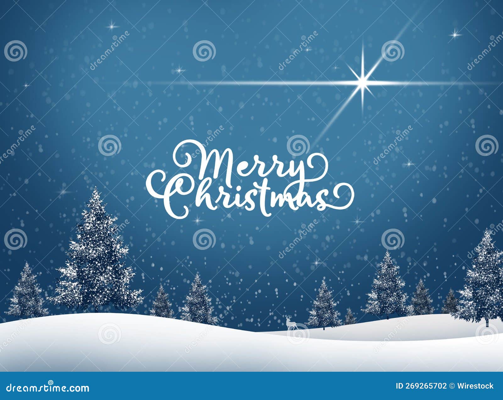 Digital Render of a Beautiful Christmas Greetings Background with ...