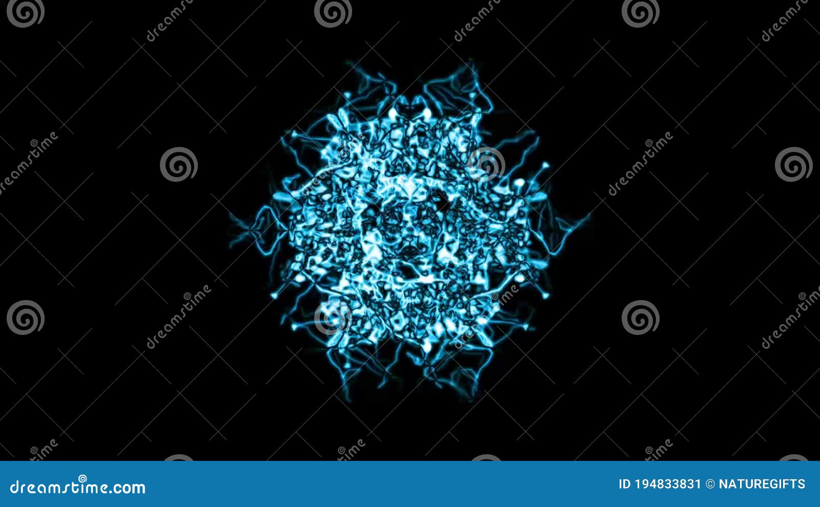 Digital Render Blue Symmetric Pattern Background Video Stock Video ...