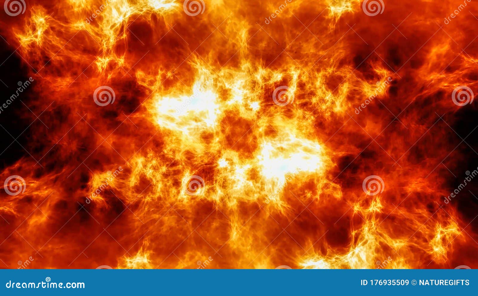 Digital Render Fire Abstraction Stock Illustration - Illustration of ...