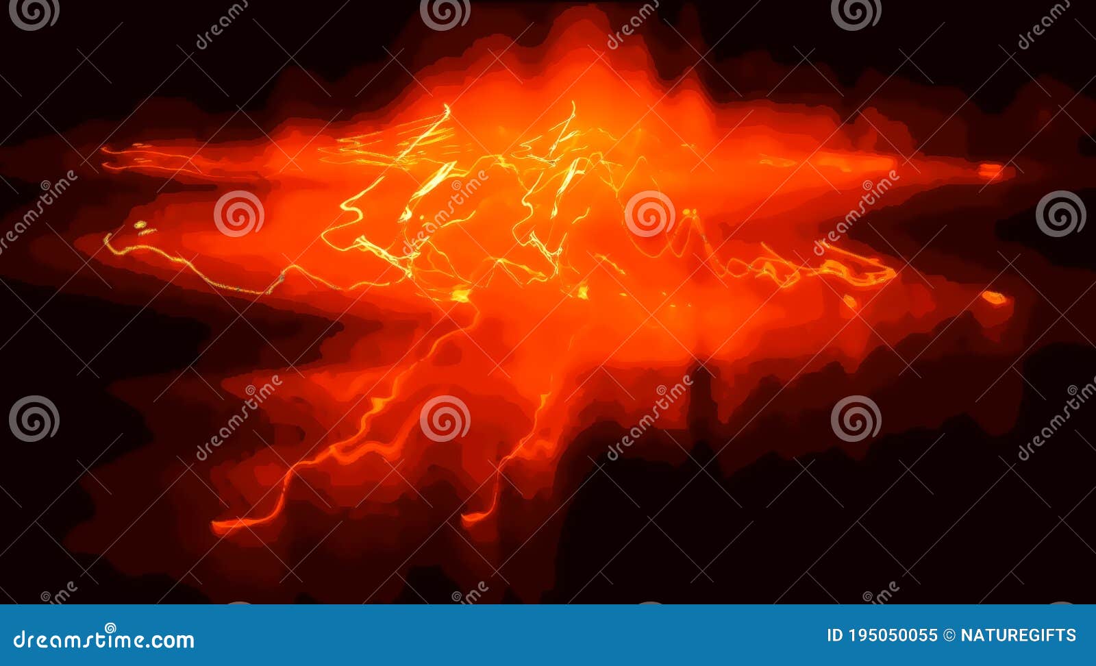 Digital Render Fire Red Cloudy Pattern Stock Illustration ...