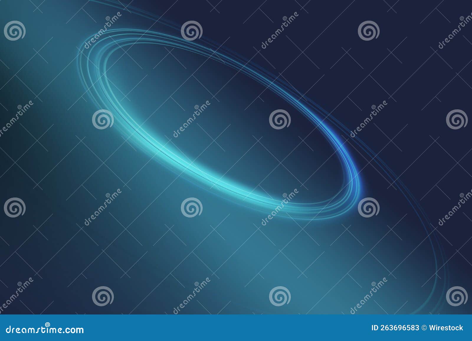 Digital Render of a Monotone Glowing Blue Light Wave Effect Background ...
