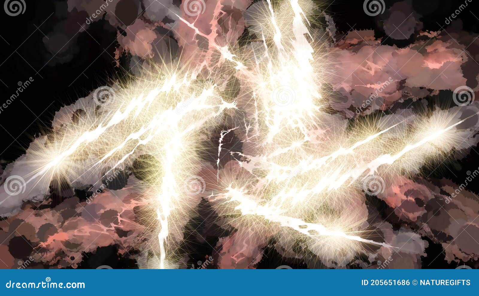 Digital Rendering Energetic High Energy Background Stock Illustration ...