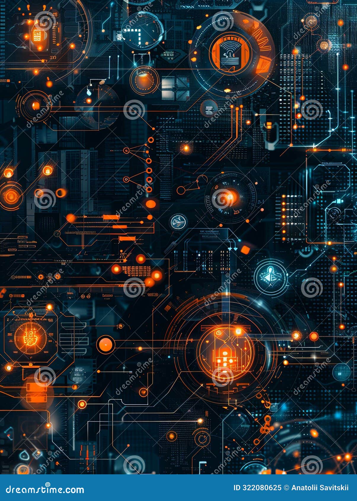 A Digital Rendering of a Futuristic Cybersecurity Network with Digital Locks, Shields, and ...