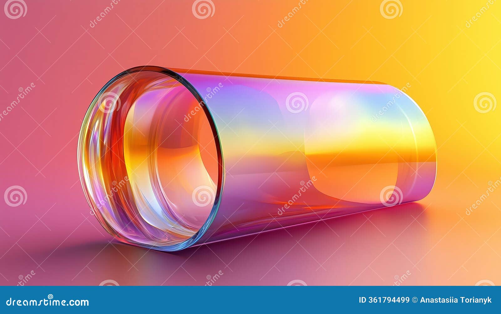 Digital Rendering of Gradient Transparent Curve Glass Showcasing the ...
