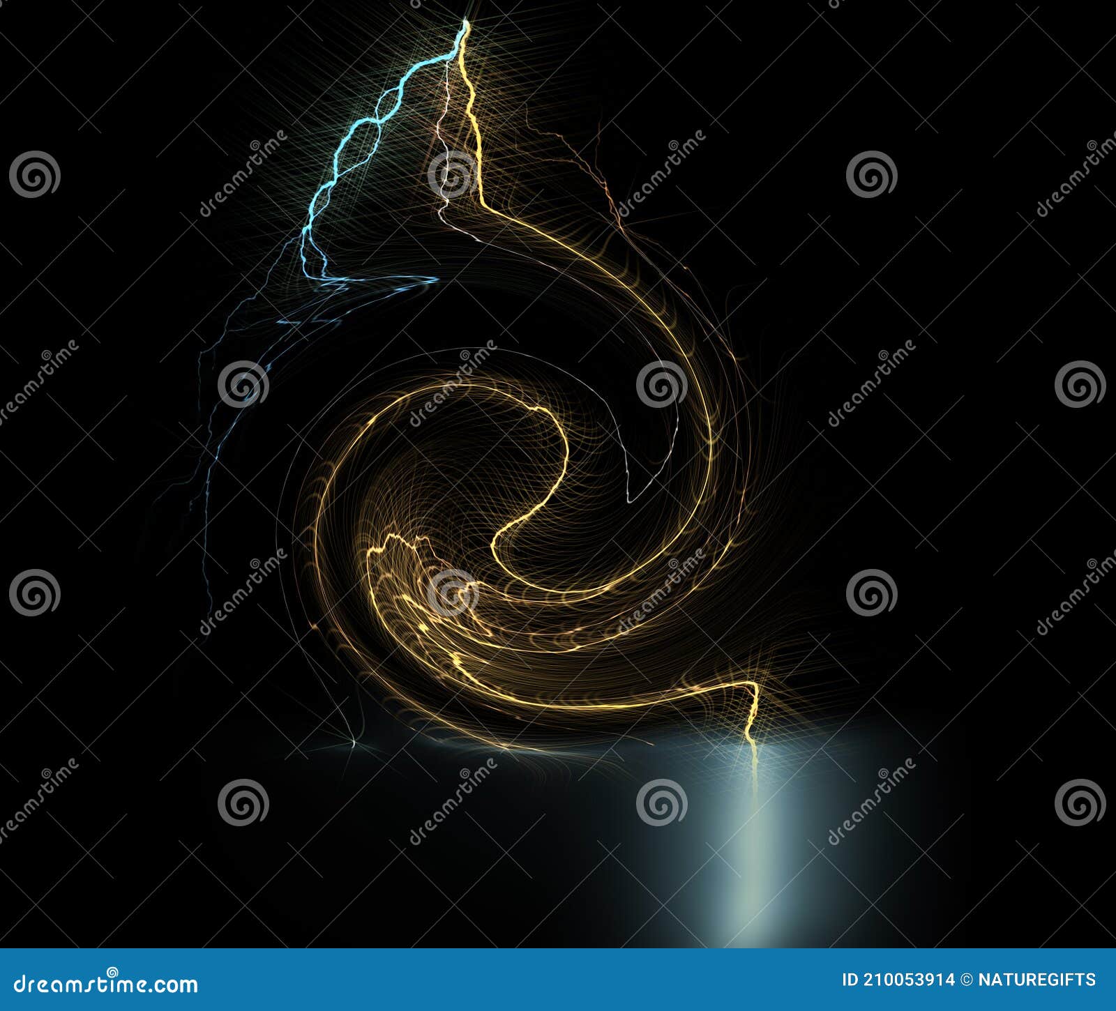 Digital Lighting Strike Electric Charge Background Stock Photo - Image ...