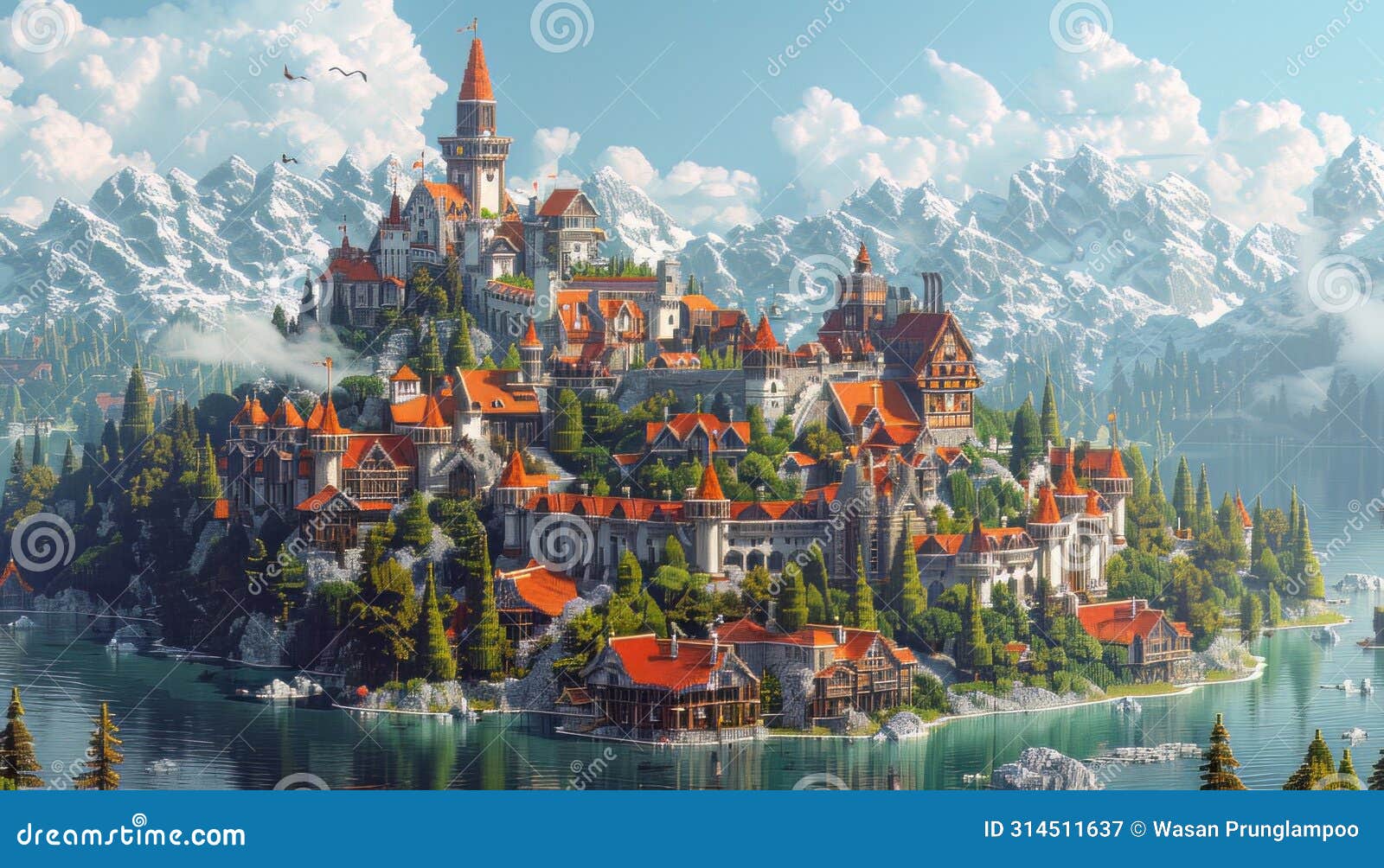 Digital Rendering, Pixel Art Stock Illustration - Illustration of ...