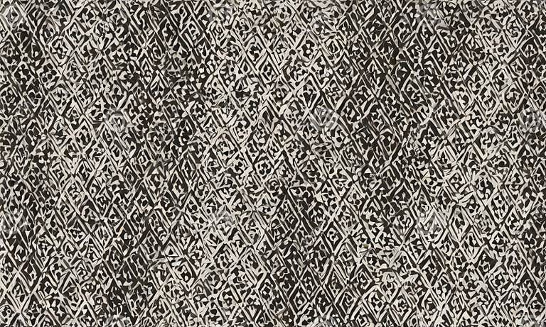 Black and White Rug with Pattern Stock Illustration - Illustration of ...