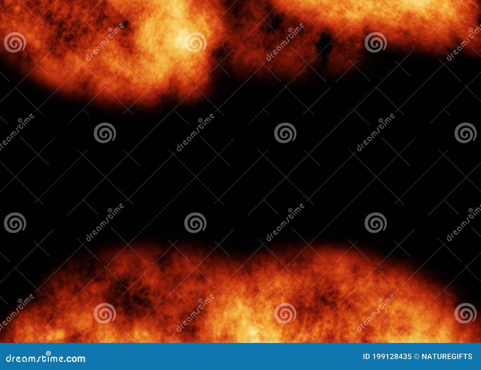 Digital Rendering Realistic Fire Background Stock Illustration ...