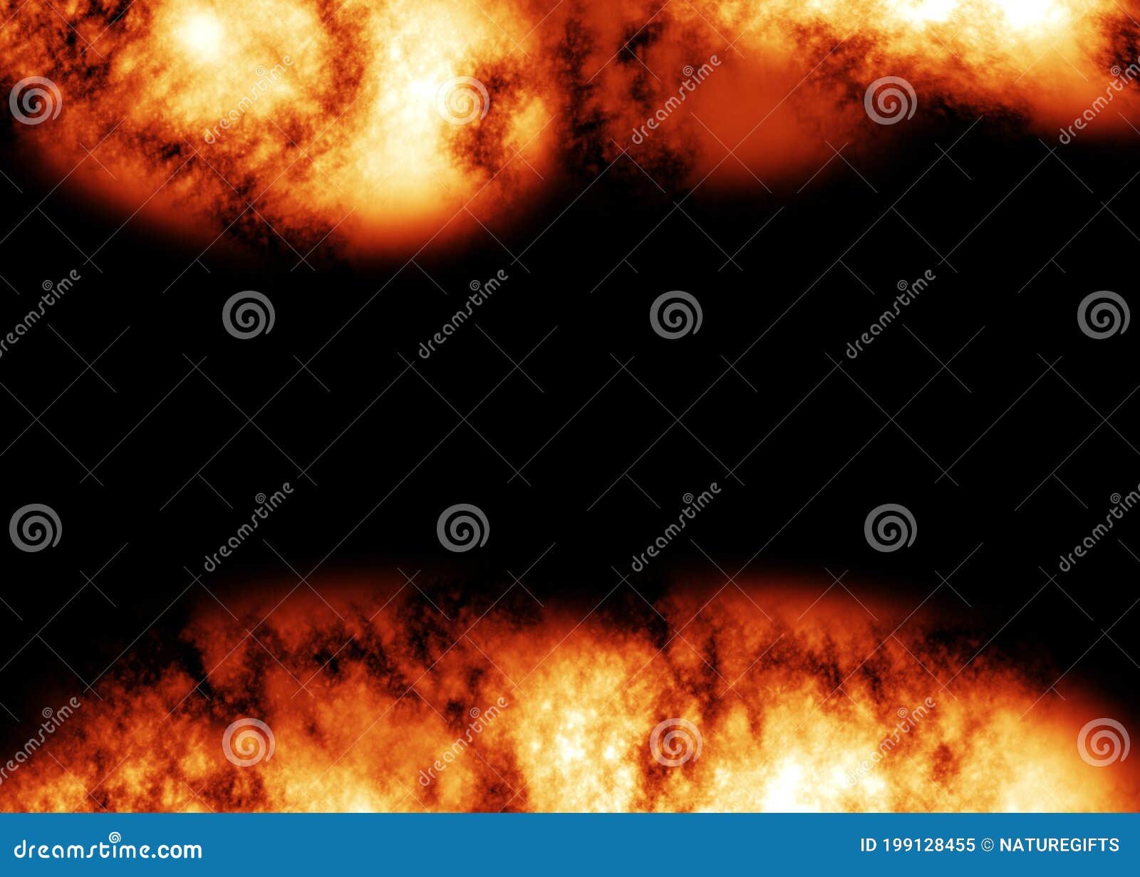 Digital Rendering Realistic Fire Background Stock Illustration ...