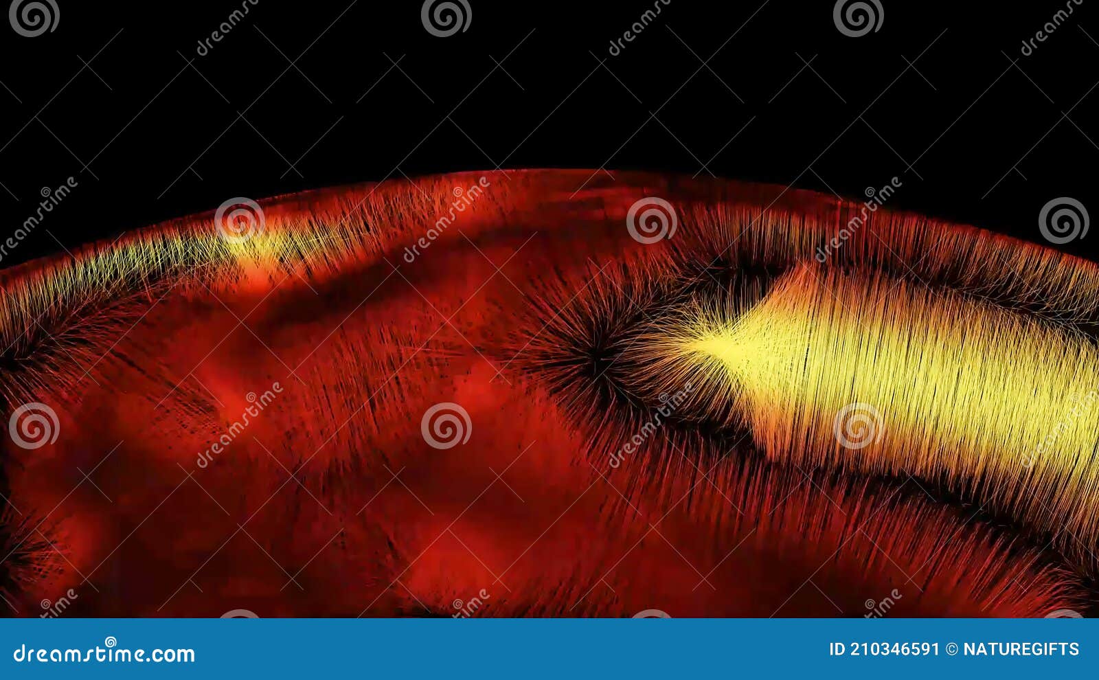 Digital Rendering Red Fire Planet Stock Illustration - Illustration of ...
