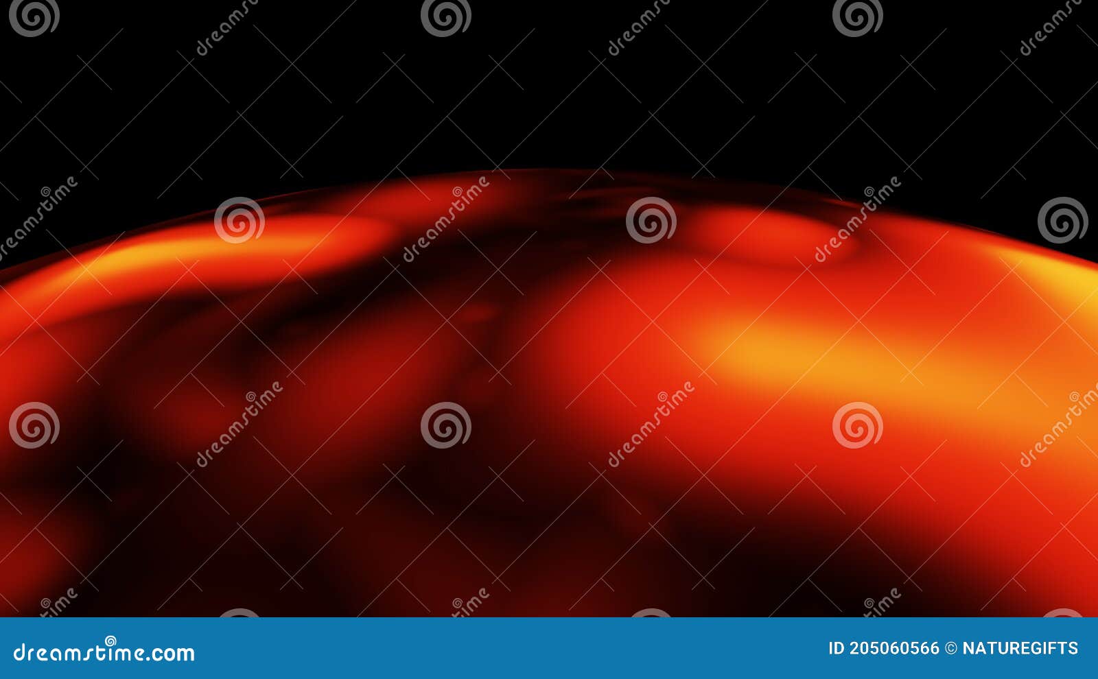 Digital Rendering Red Burning Planet Stock Photo - Image of ball, hell ...