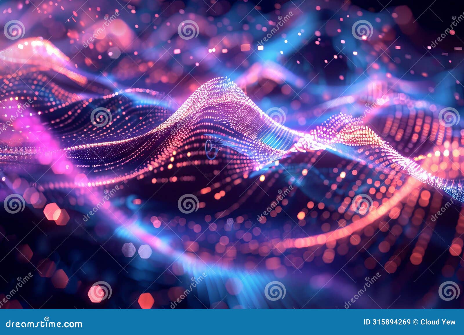 Digital Rendering of Sound Wave Frequencies in a Captivating Visual ...