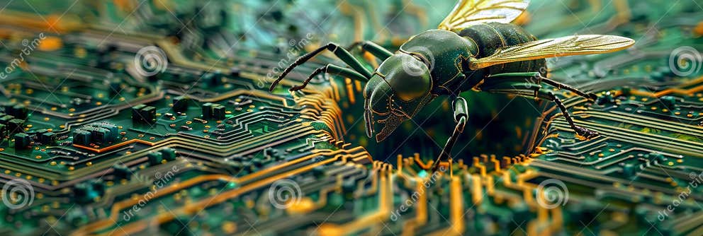 A Digital Rendering of a Tiny Mechanical Insect Trapped Inside a ...