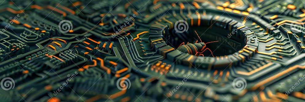 A Digital Rendering of a Tiny Mechanical Insect Trapped Inside a ...