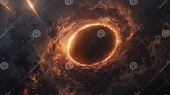 A Digital Representation of a Black Hole with a Glowing Accretion Disk ...