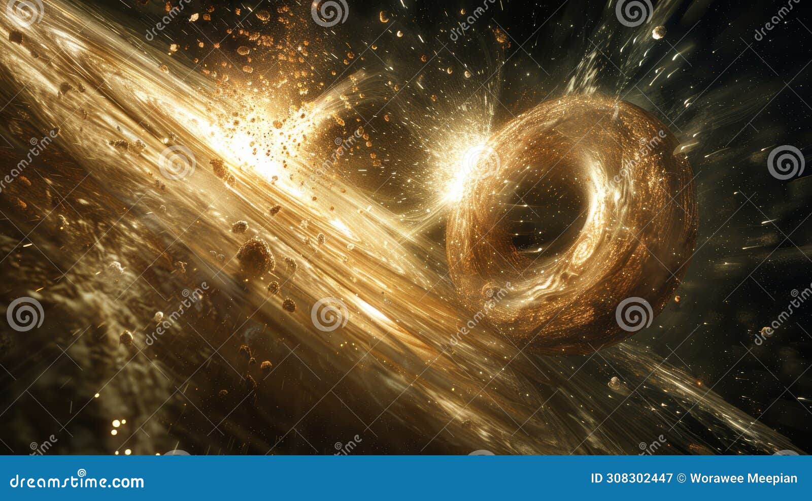 A Digital Representation of a Black Hole with a Glowing Accretion Disk ...