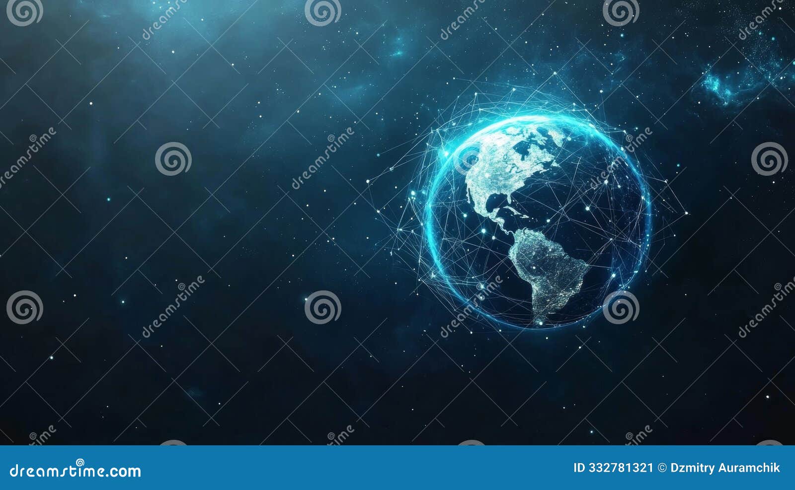 The Digital Representation of Earth with a Grid of Network Connections ...