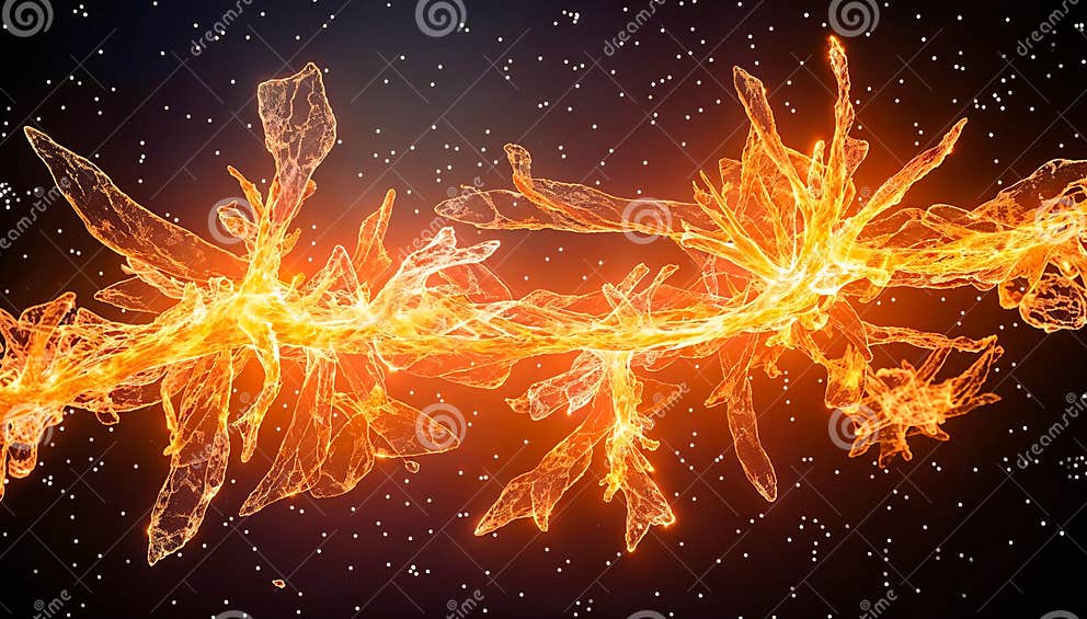 Digital Representation of Fire Stock Illustration - Illustration of ...