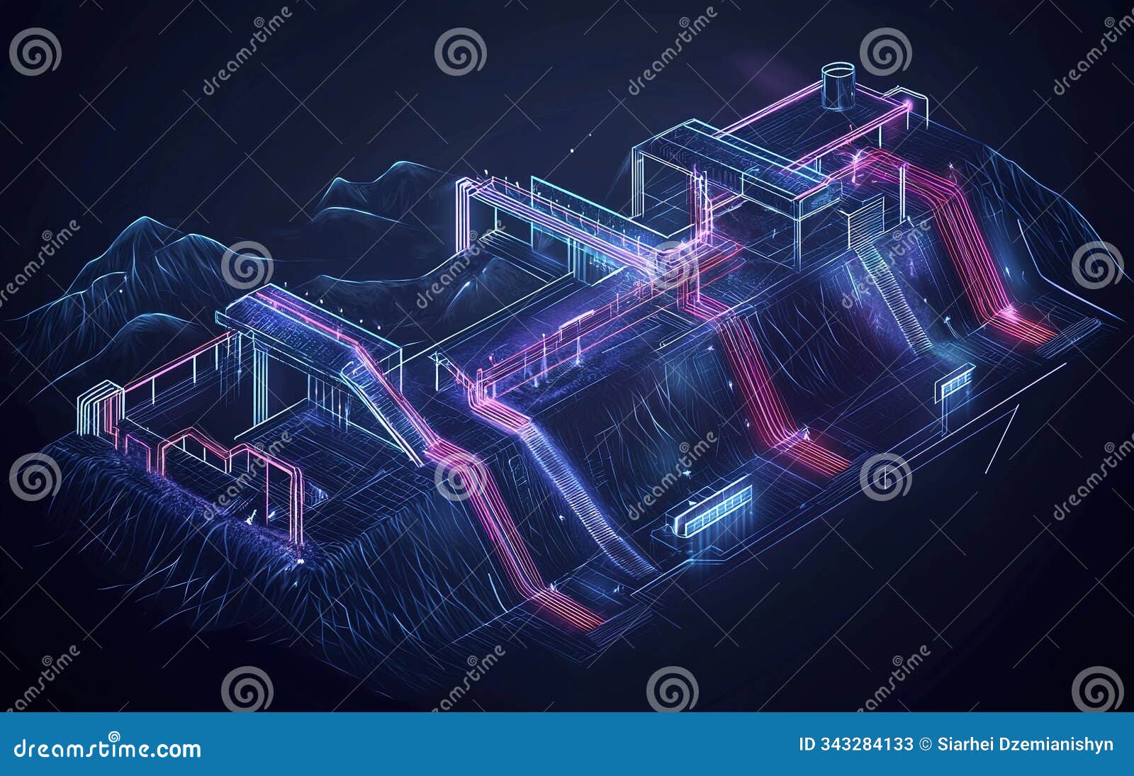 A Digital Representation of a Futuristic Underground Facility with ...
