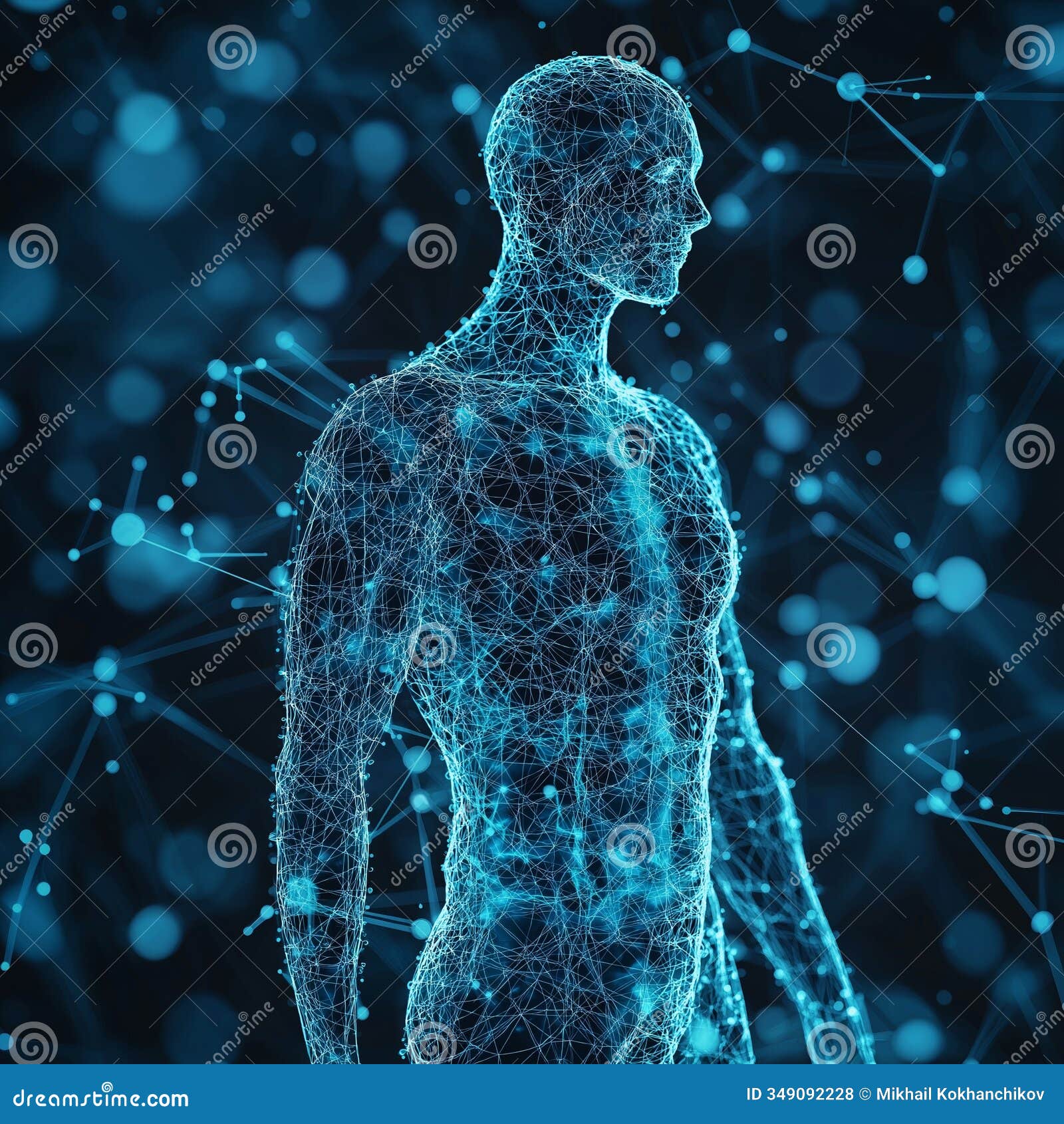 Digital Representation of Human Body Stock Photo - Image of digital ...