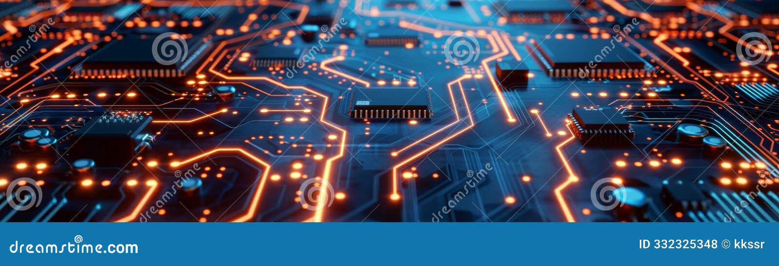 Integrated Circuits Packages Surface Mount Isometric Blueprints Vector ...