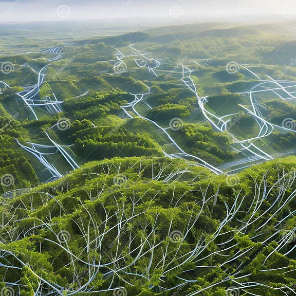 A Digital Representation of the Interconnectedness of Nature, with ...