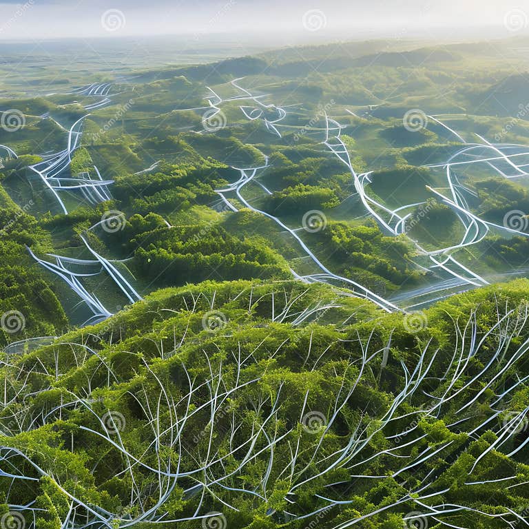 A Digital Representation of the Interconnectedness of Nature, with ...