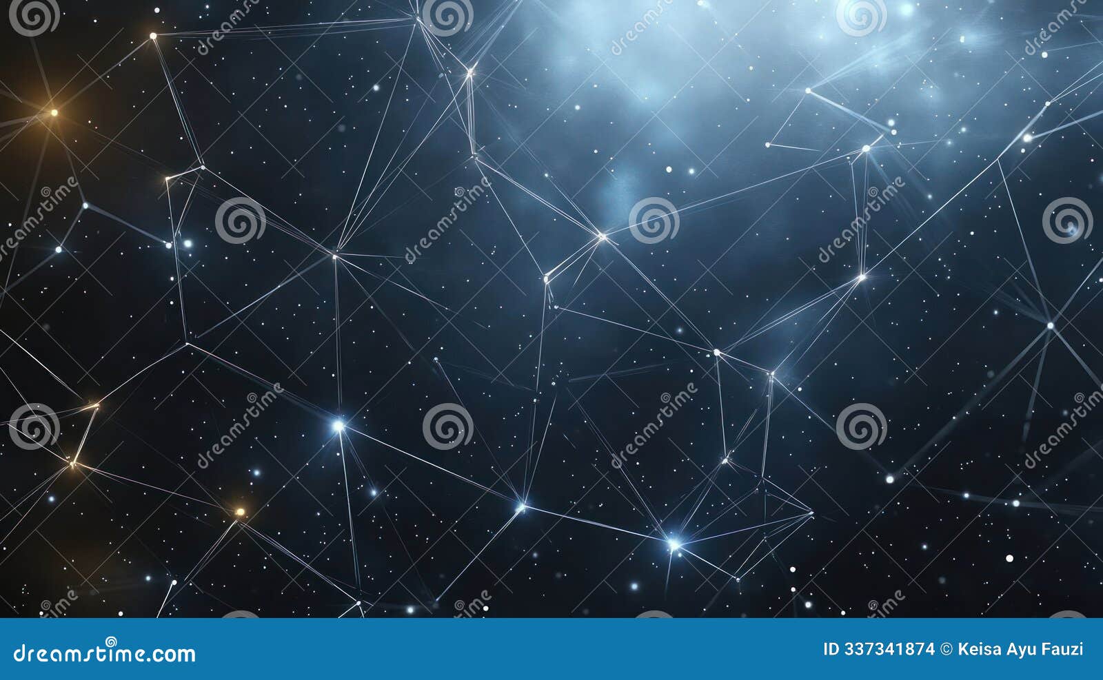 A Digital Representation of a Starry Night Sky with Constellations and ...
