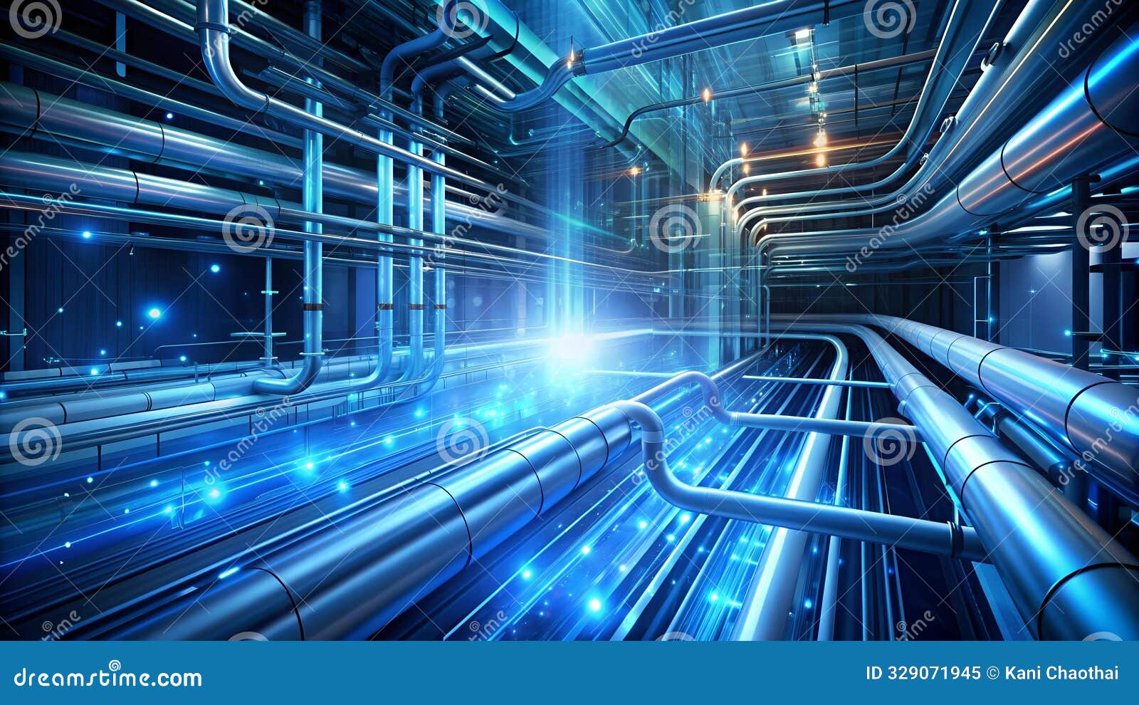 Digital River of Information: a Symphony of Blue Light Pipes AI ...