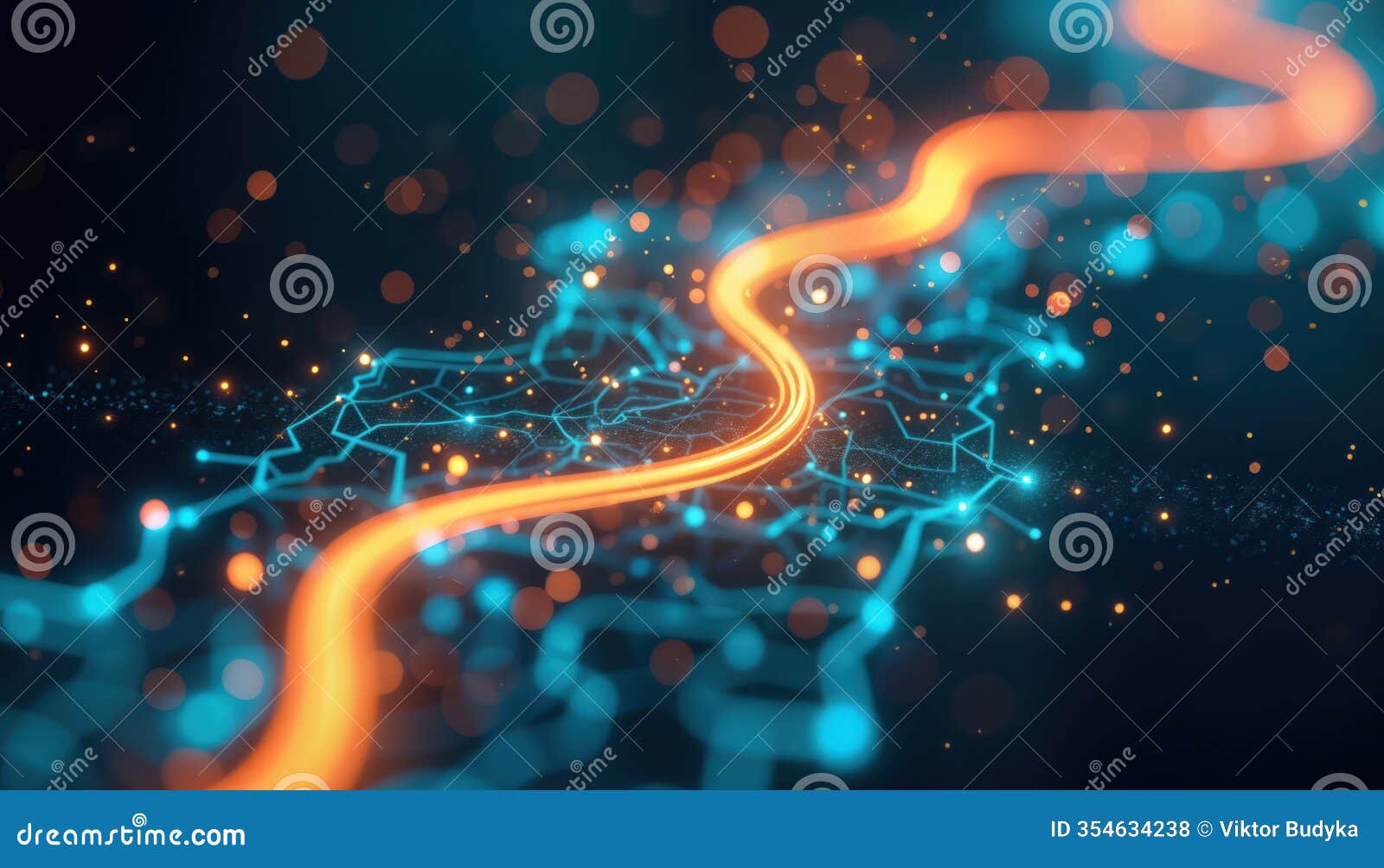 Digital Roadmap for Business Process Modernization. Dynamic Glowing ...