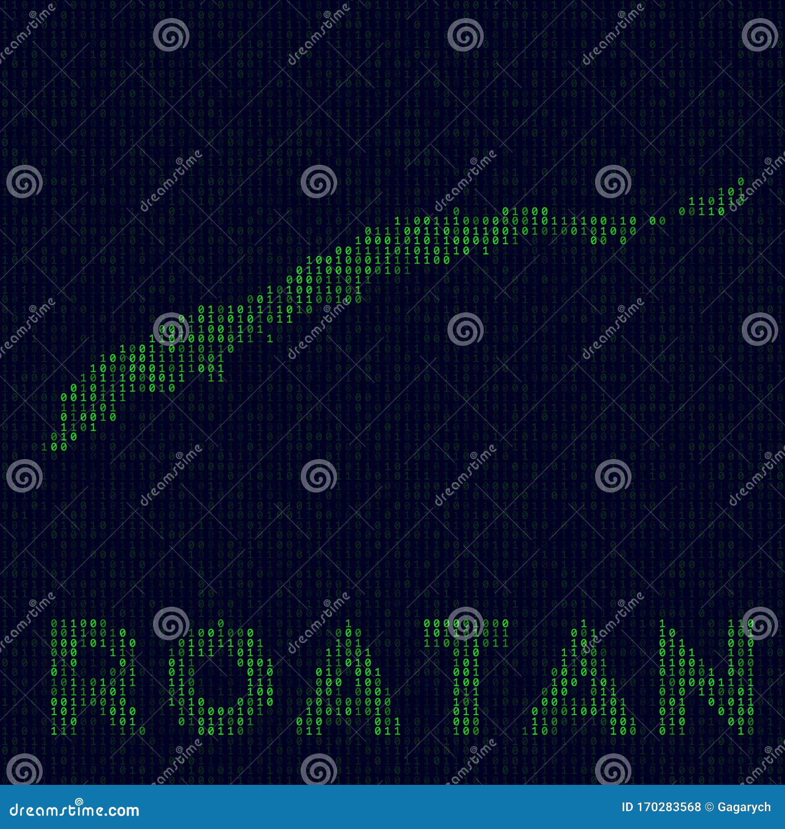 Digital Roatan logo. stock vector. Illustration of cyberspace - 170283568