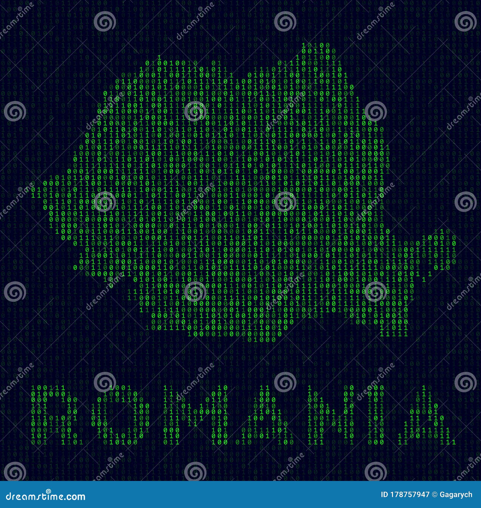 Digital Romania logo. stock vector. Illustration of cyber - 178757947