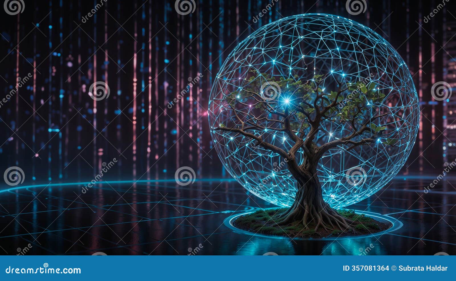 Digital Roots: a Fusion of Nature and Technology with Interconnected ...