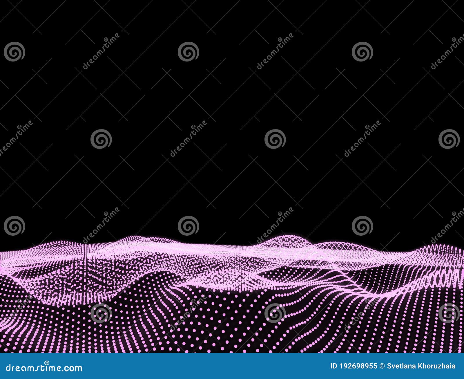 Digital Rose Color Particles Wave Flow Abstract Motion Background Stock ...