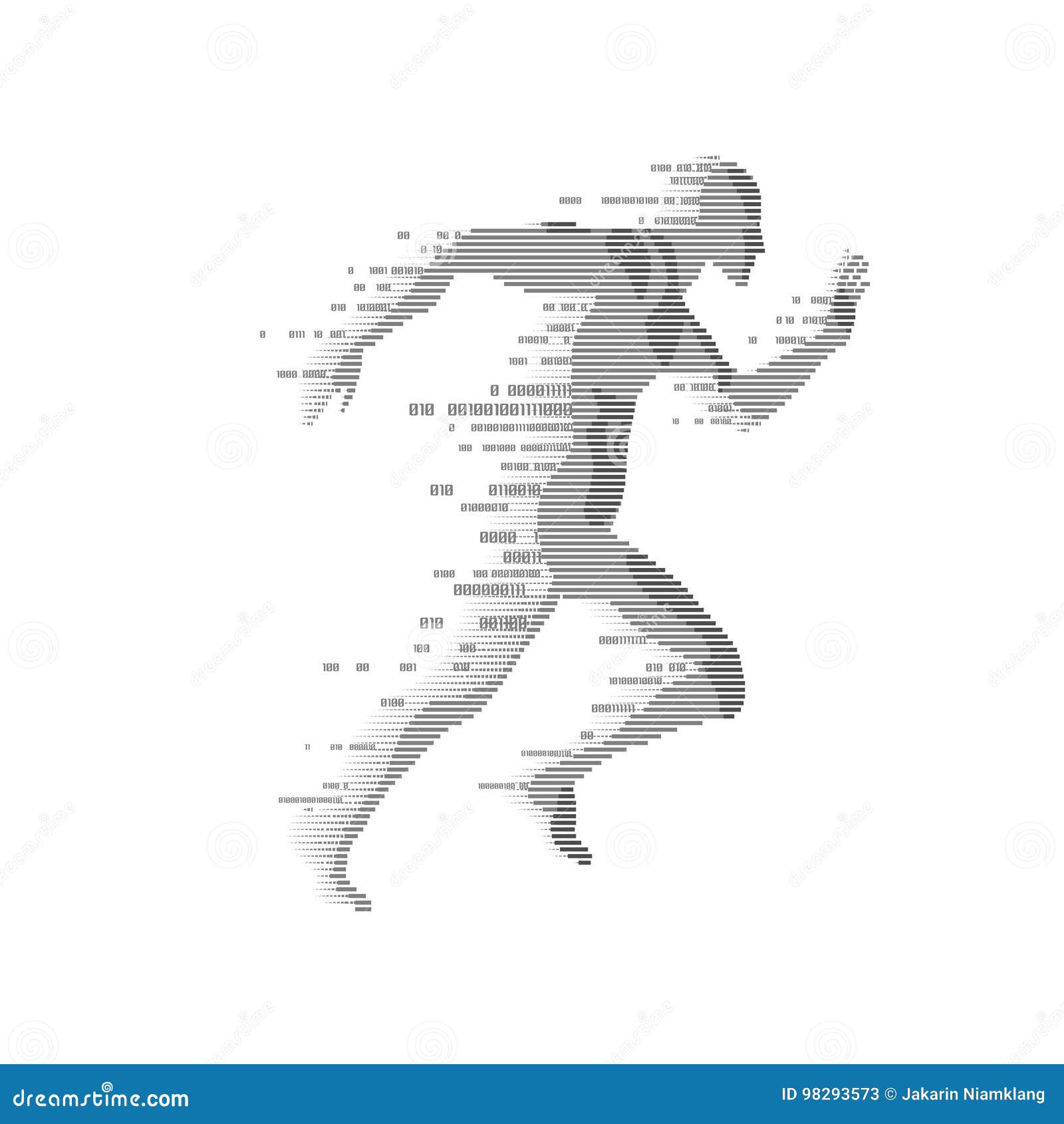 Digital Run stock vector. Illustration of future, abstract - 98293573