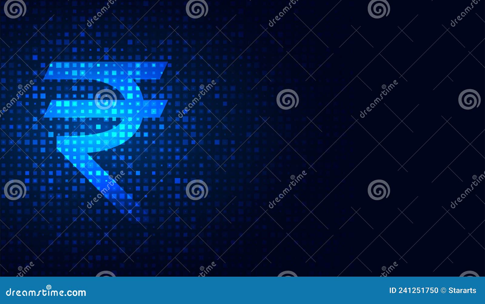Digital Rupee Concept Technology Background Stock Vector - Illustration ...