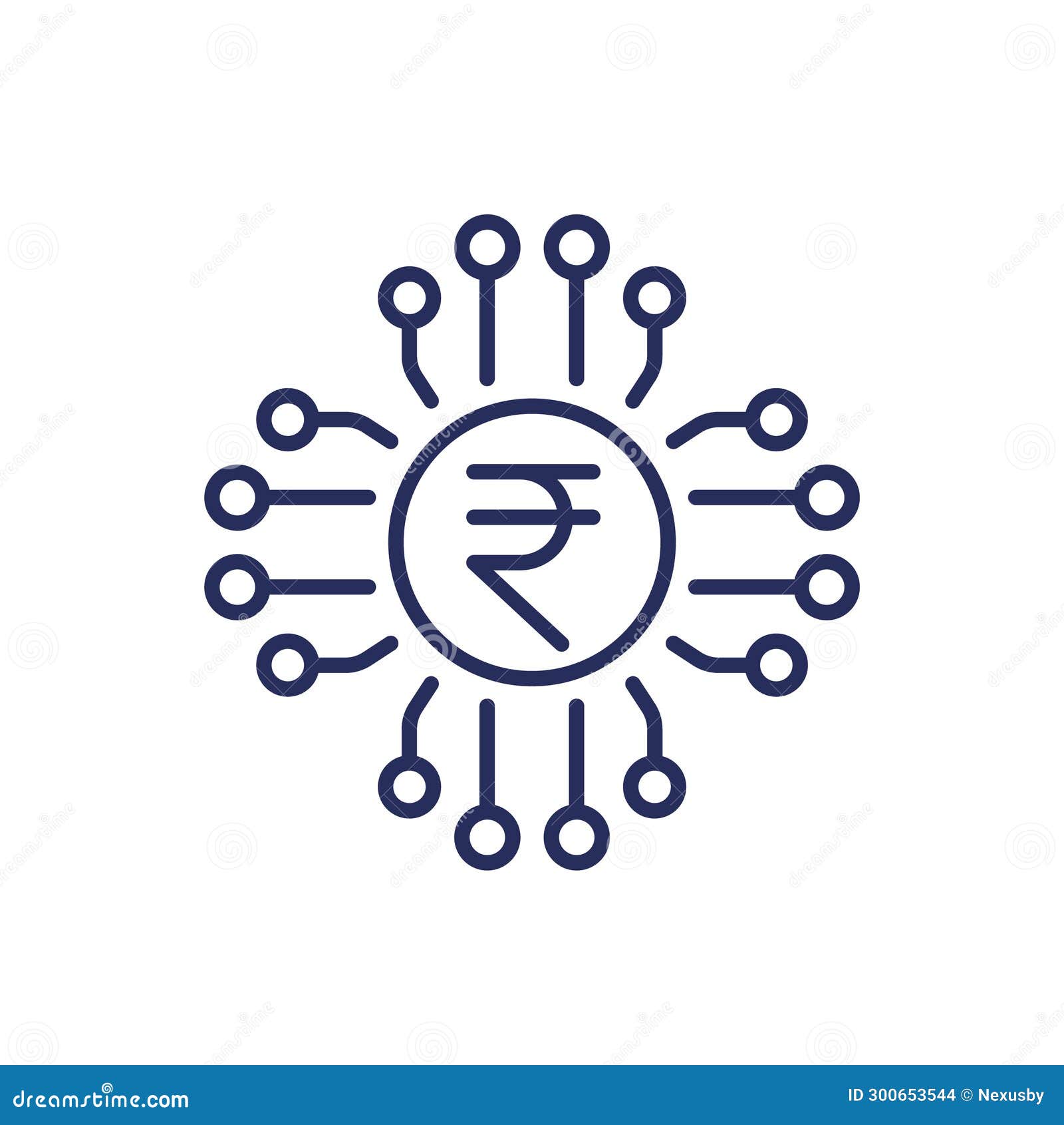 Rupee Icon Indian Currency Symbol Coin Money Bank Royalty-Free Stock ...