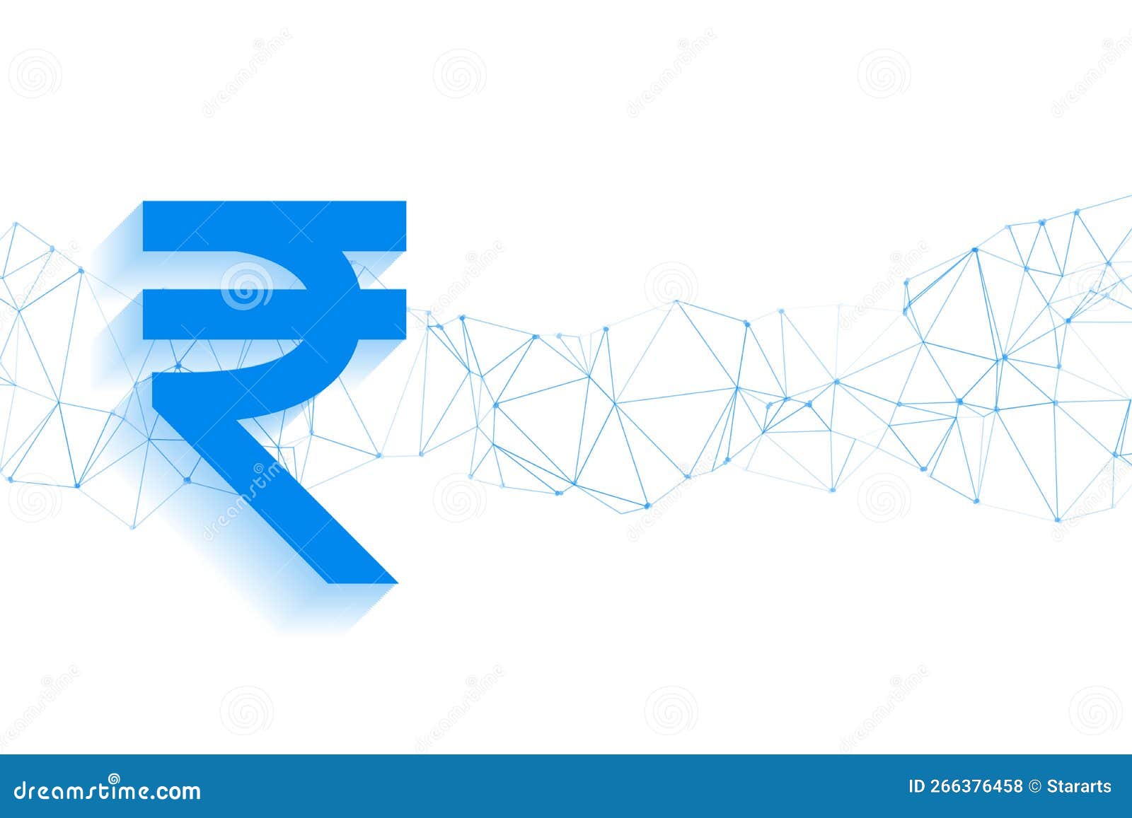 Digital Rupee Symbol Technology Concept Background Vector Illustration ...