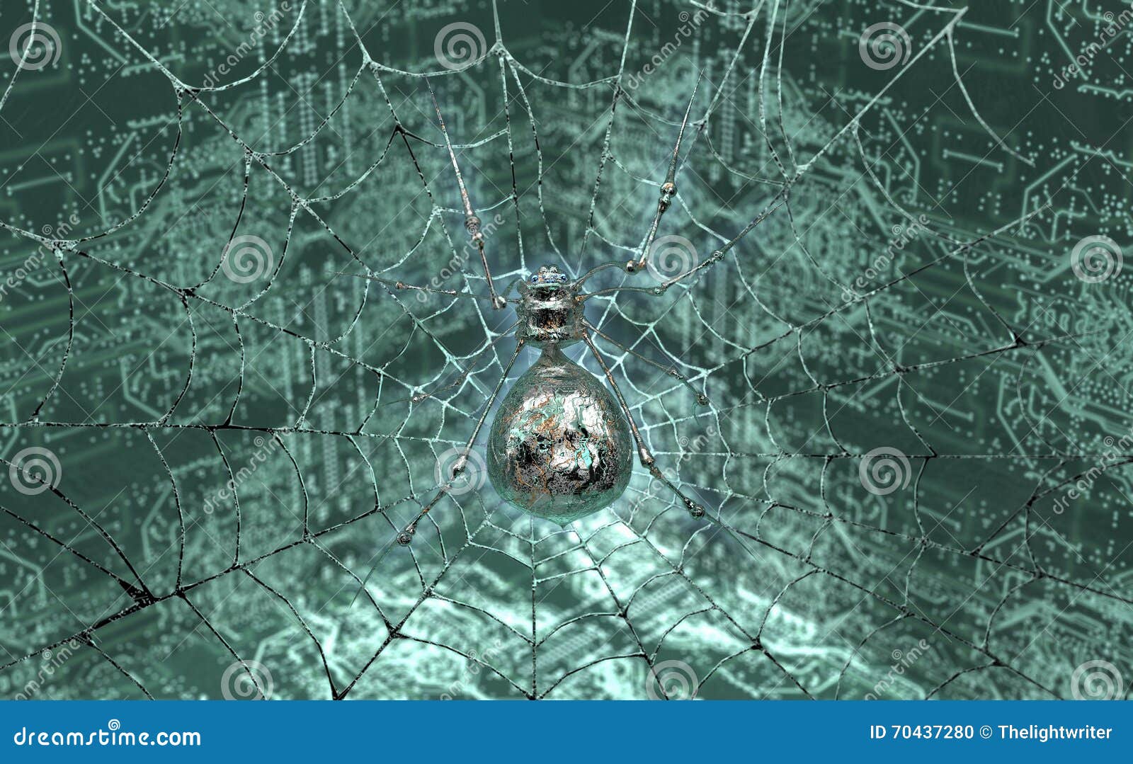 Digital Safety Concept Computer Bug in Electronic Environment Stock ...