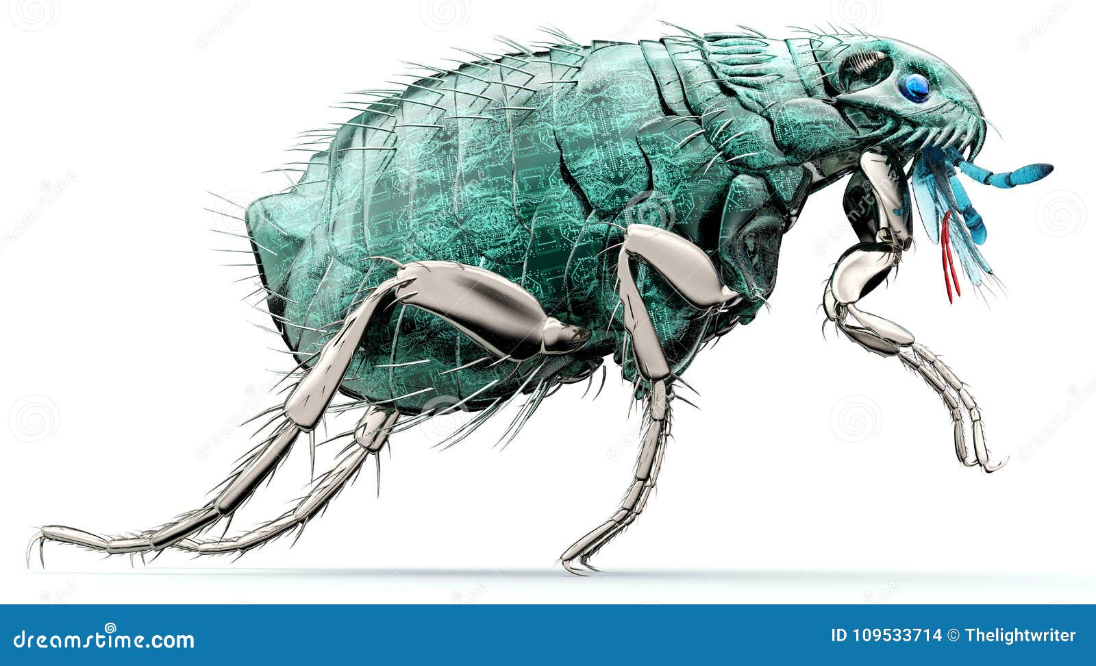 Digital Safety Concept Electronic Computer Bug Isolated Stock ...