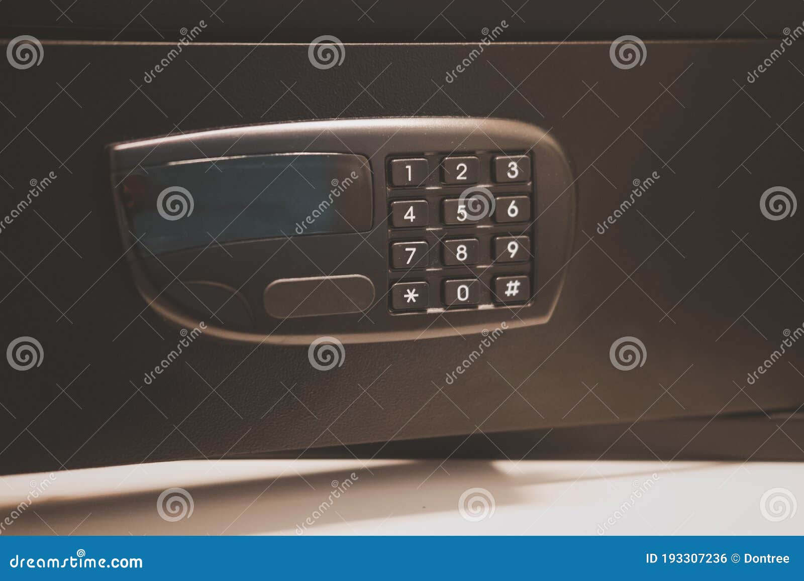 Digital Safety Deposit Lock Box Safe With With Digital Lock Stock Photo ...