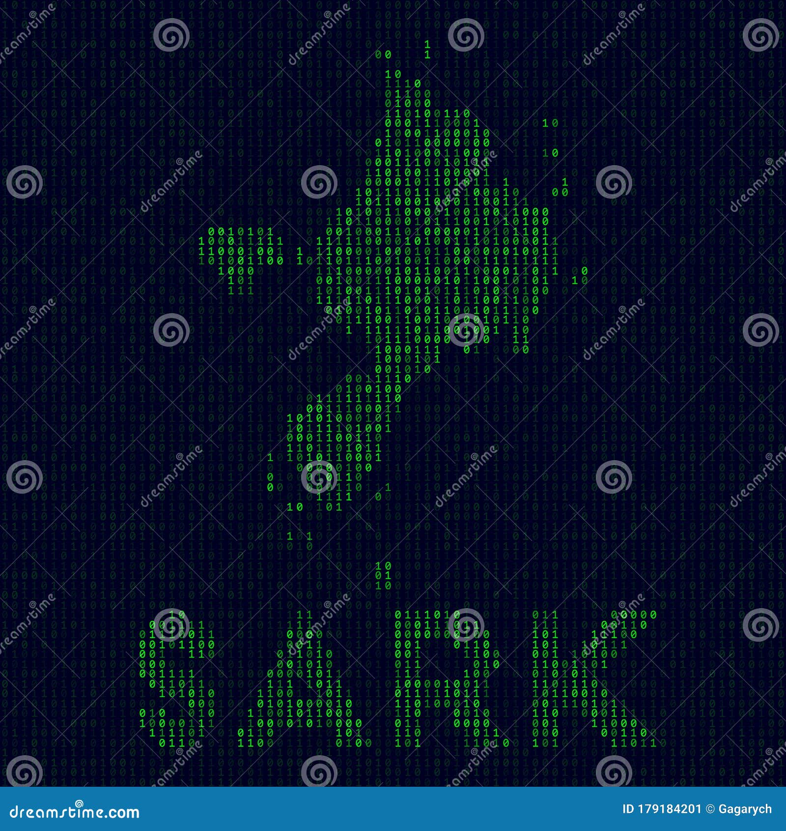 Digital Sark logo. stock illustration. Illustration of boundary - 179184201