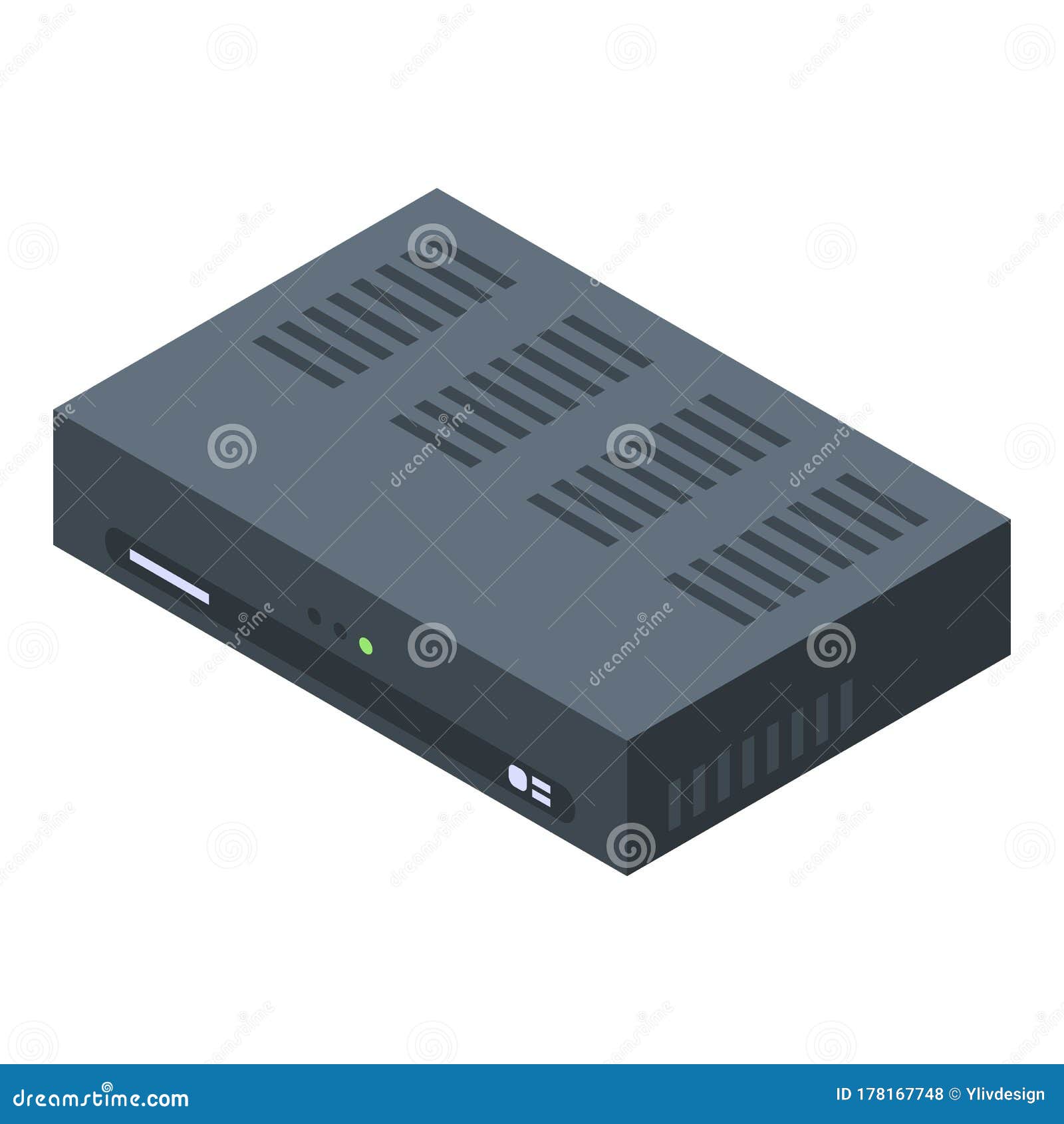 Digital Satellite Receiver Icon, Isometric Style Stock Vector ...