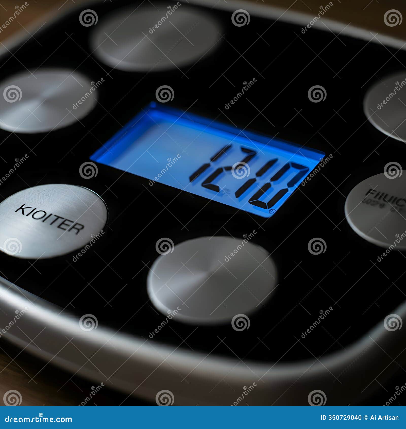 AI Generated: Digital Scale Showing 120 with Buttons Around the Display ...