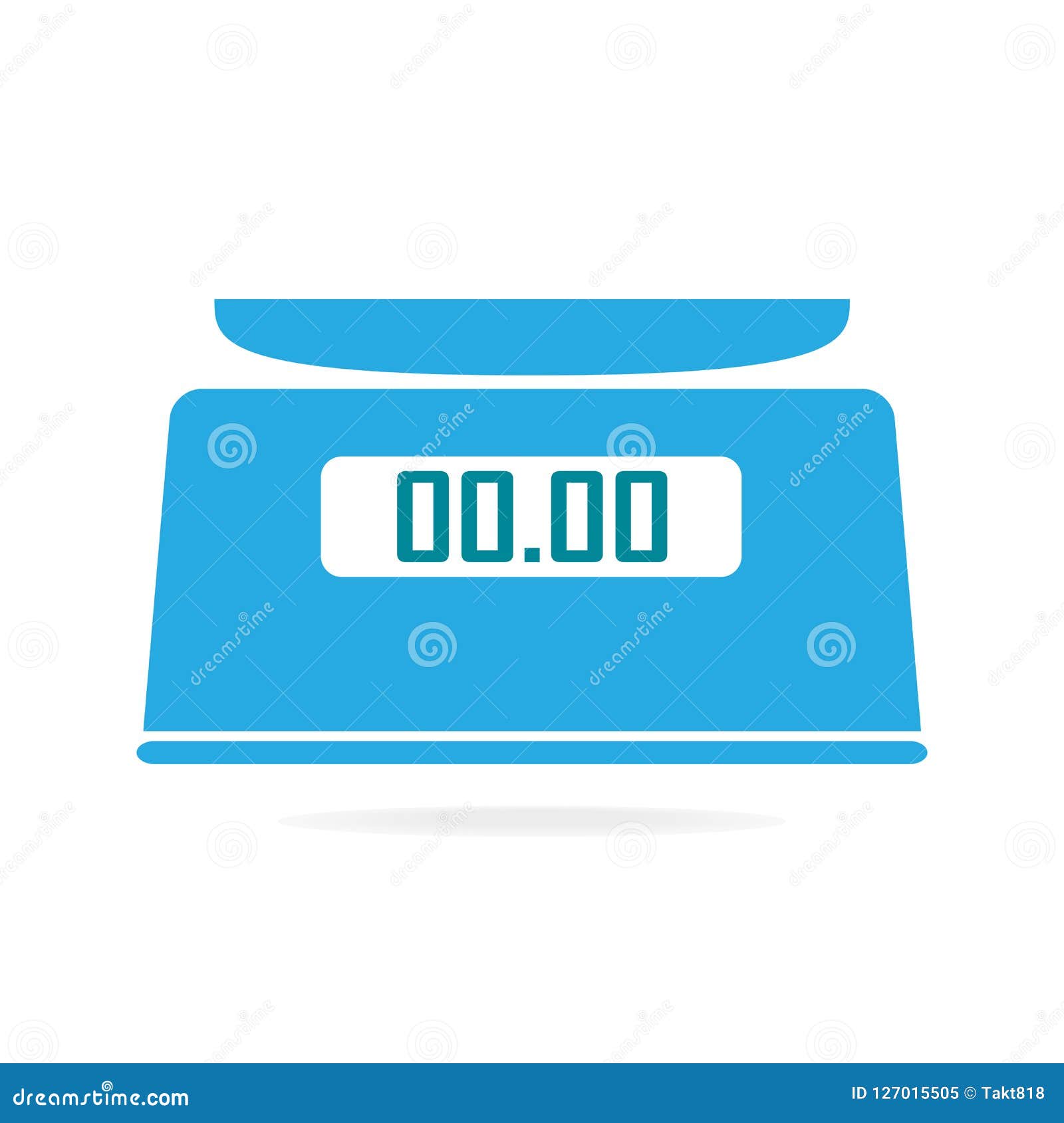 Digital Scale Icon, Symbol Vector Illustration Stock Vector ...