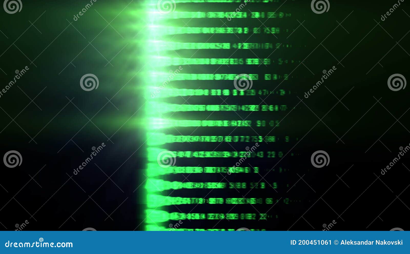 Digital Scan Screen Matrix 4k Stock Video - Video of modern, signal ...