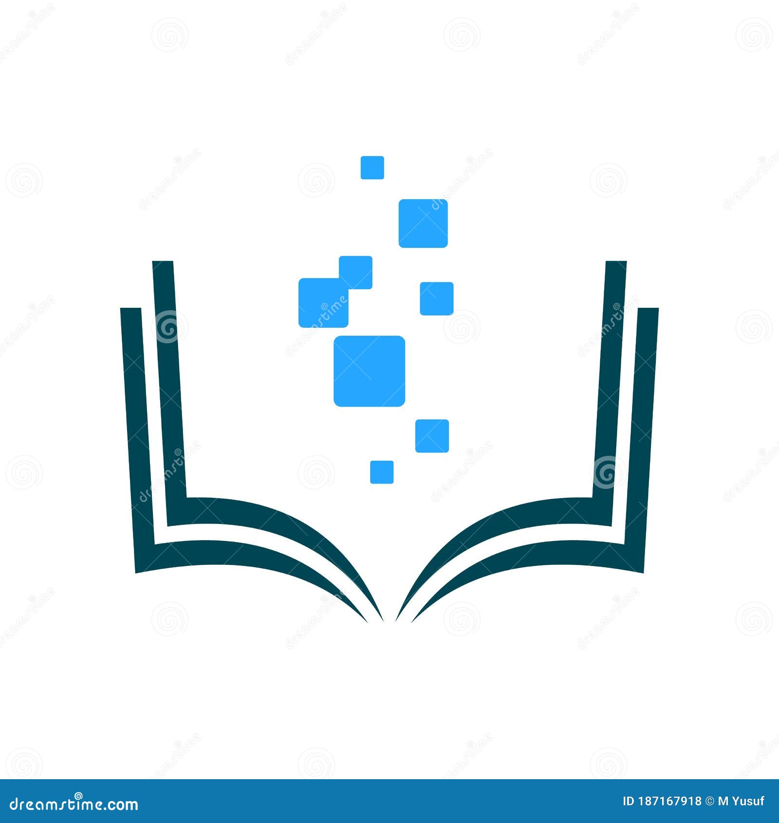 Digital School. on-line Educational Blue Vector Logo Stock Vector ...