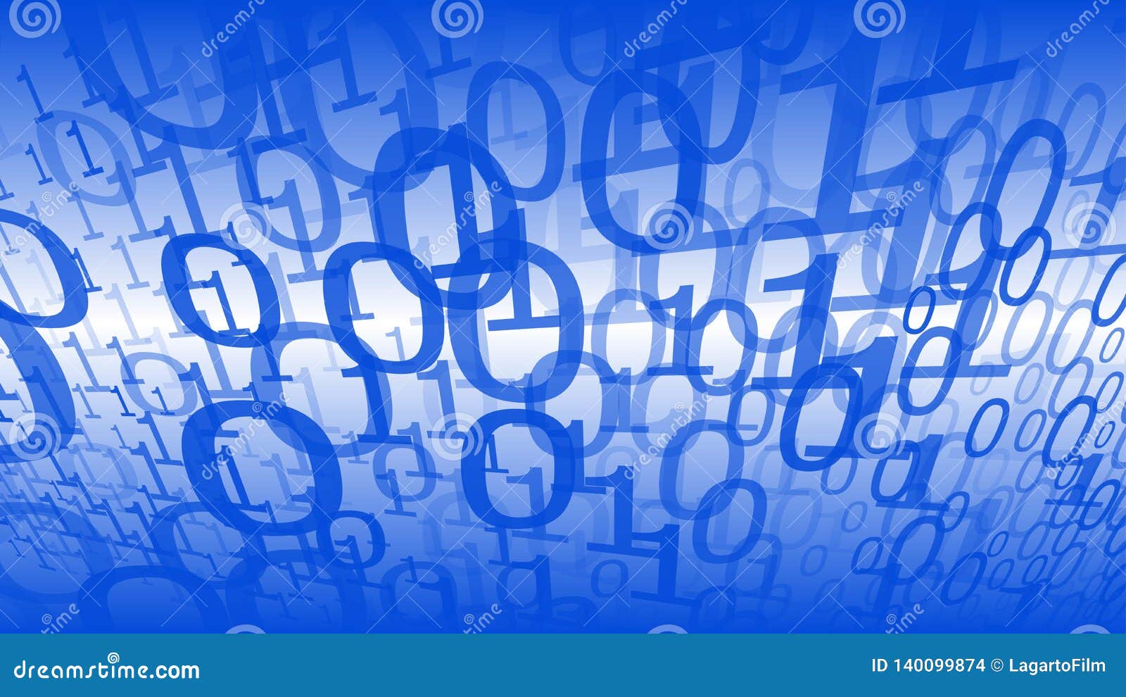 Digital Science Abstraction Numbers, Big Data Analytics Stock Vector ...