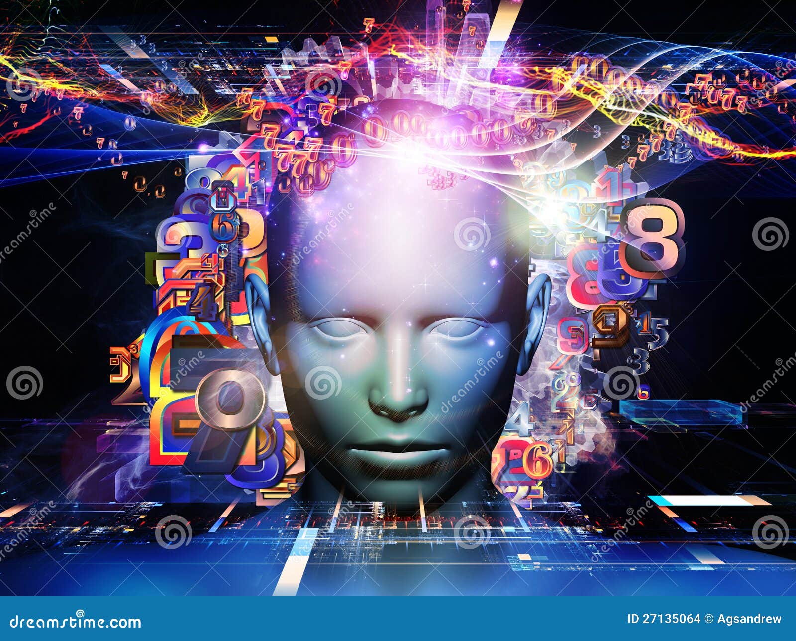 Digital Science Arrangement Stock Illustration - Illustration of ...