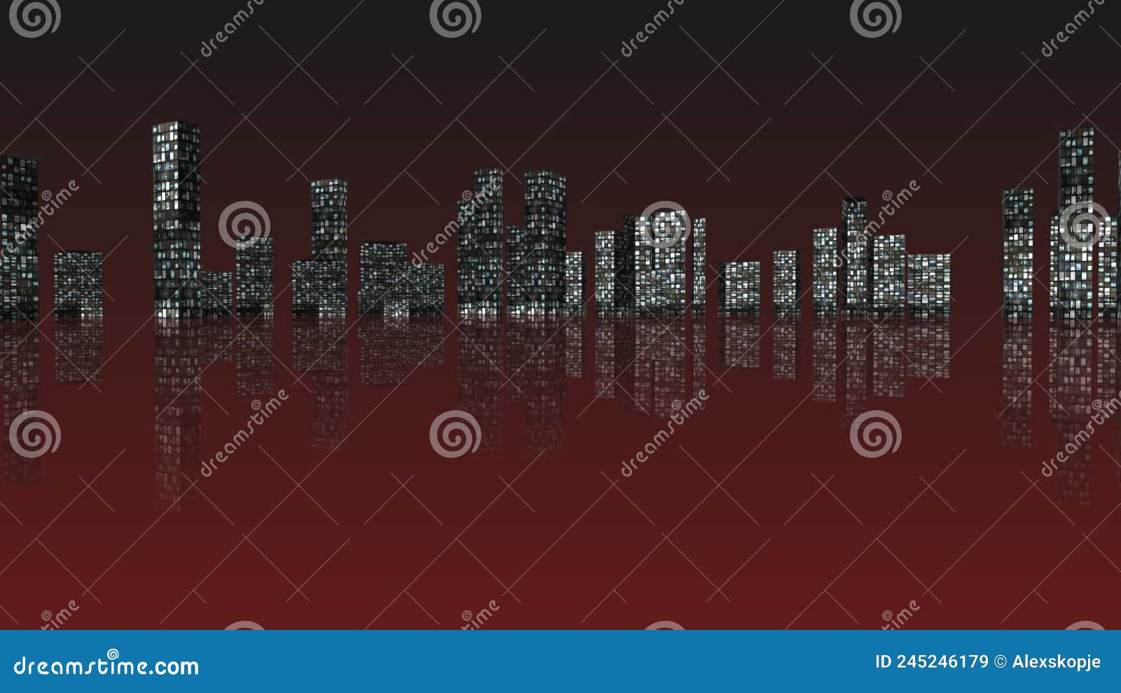 Digital Science Smart City Rotation Stock Video - Video of ...